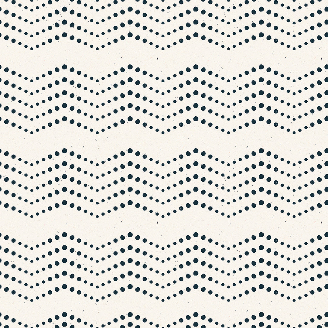 Navy Chevron Dots – 100% Quilting Cotton Fabric by the Yard – Sew Yours