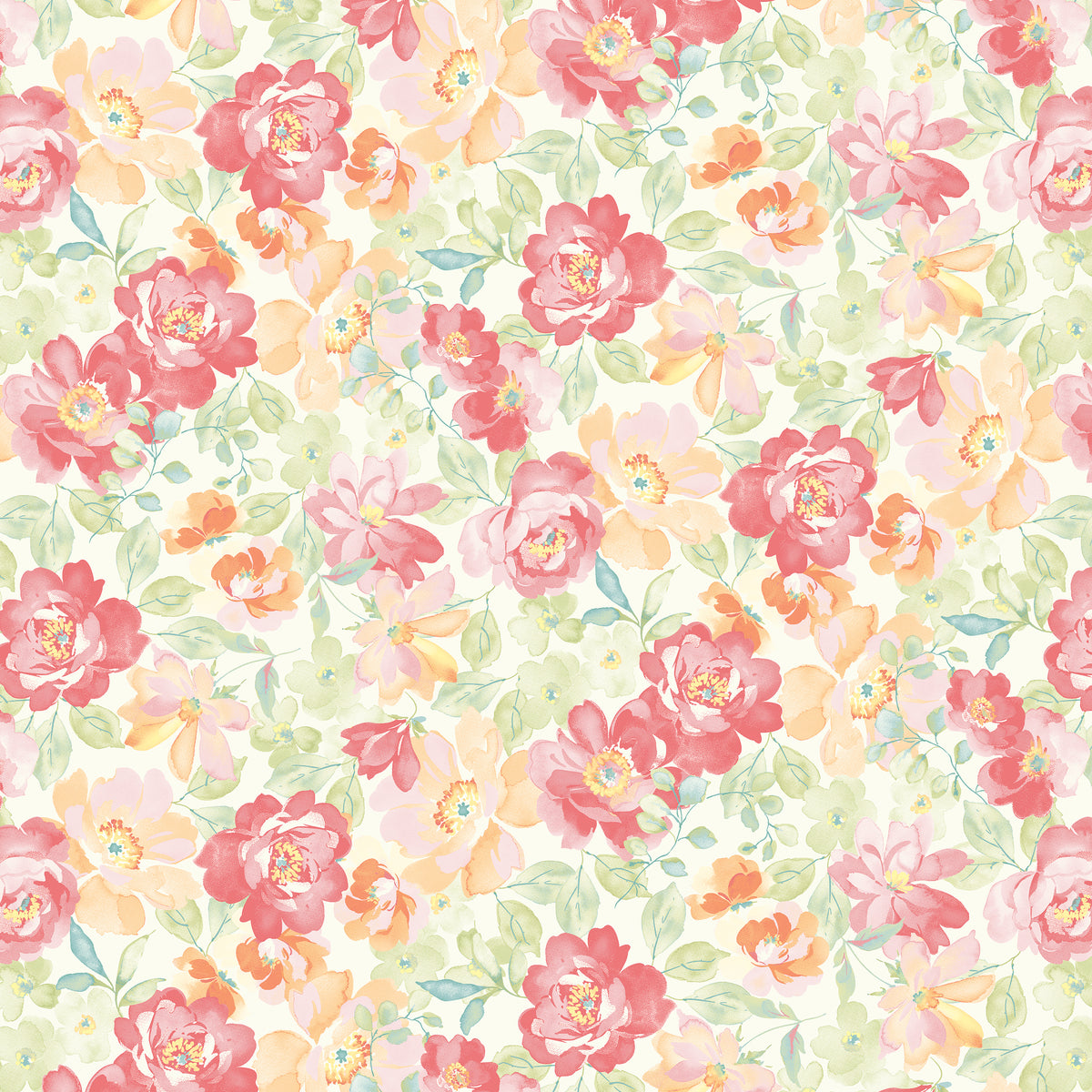 Sweet Baby Rose Multi – 100% Quilting Cotton Fabric by the Yard – Sew Yours