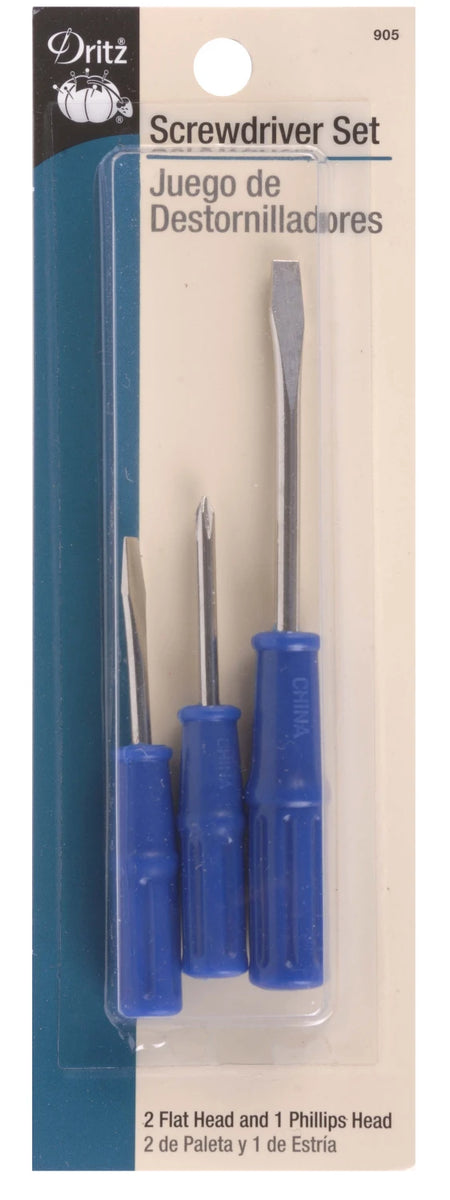 Dritz Screwdriver Set – 3 Piece Mini Tool Kit – Sew Yours