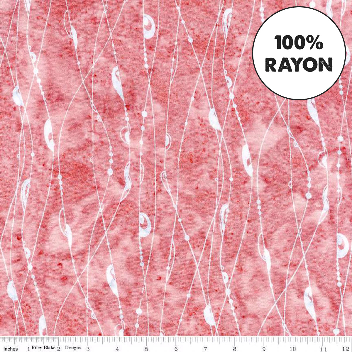 Batiks Expressions String Theory Sew Soft Rayon Soft Coral – 100% Rayo ...