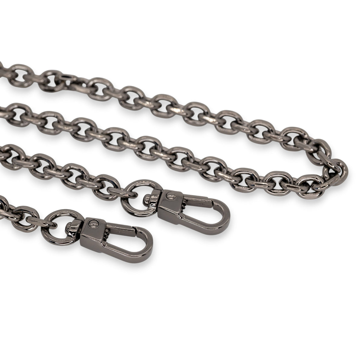 Cable Chain Strap with Swivel Clasps - Gunmetal - 24" – Sew Yours