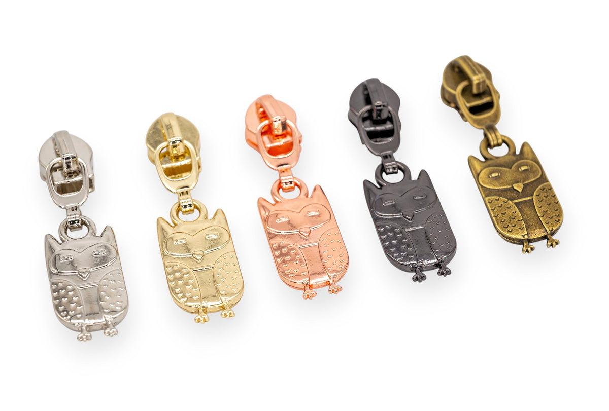 #5 Zipper Pulls - Owl - Set of 4 – Sew Yours