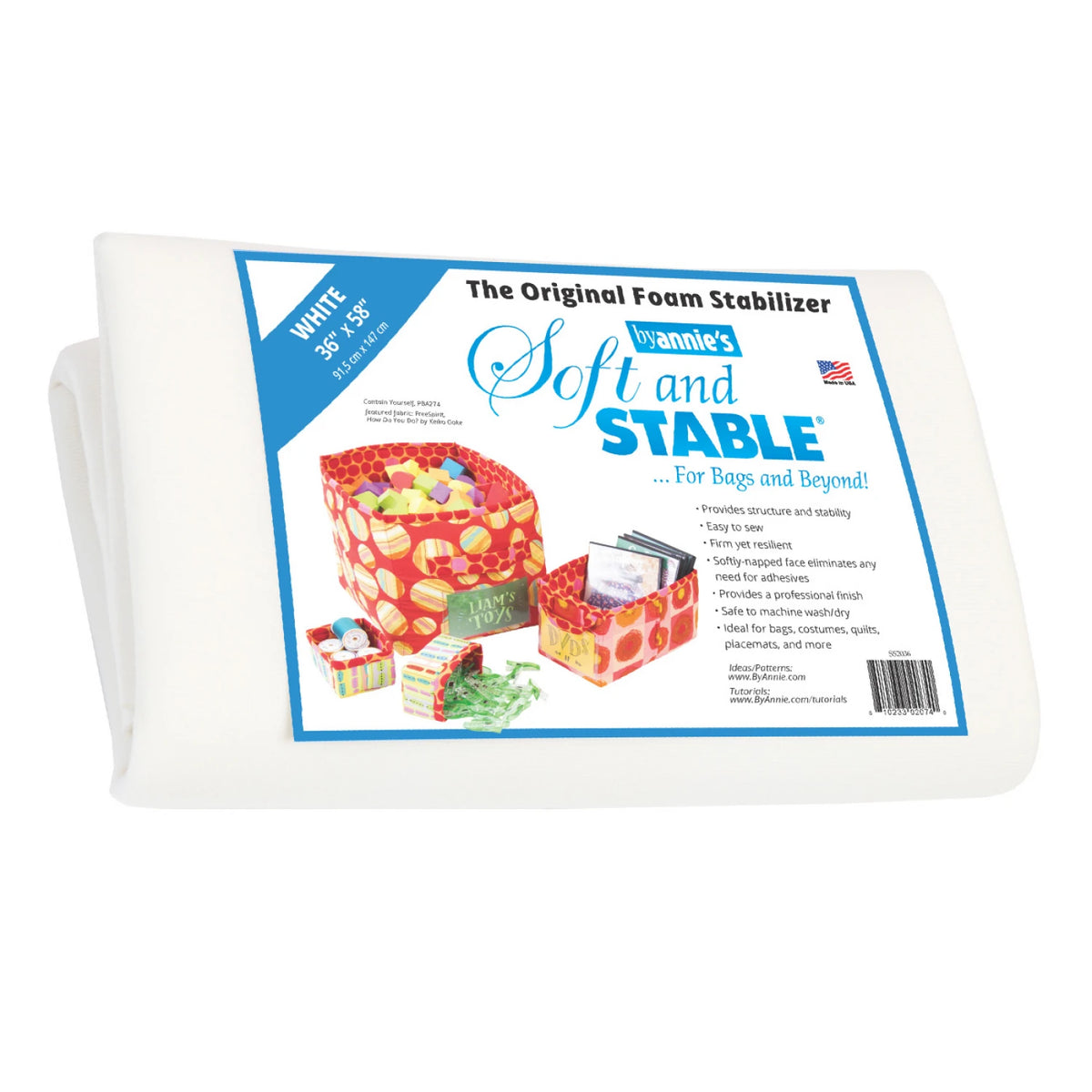 Soft and Stable White 100% Polyester Foam Stabilizer 36in x 58in – Sew ...