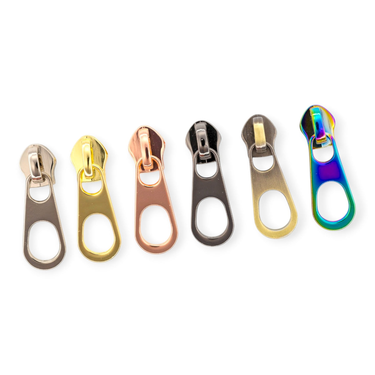 #5 Zipper Pulls – Handmade with Love Circle, Gold Finish (Set of 4 ...