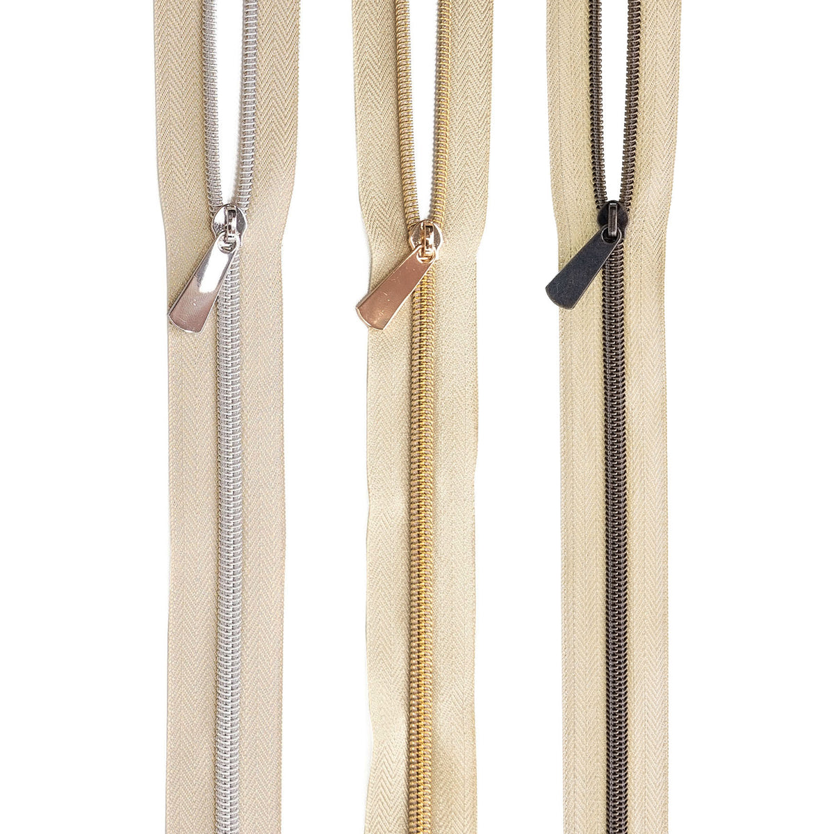 #5 Nylon Zipper Tape - Metallic Gold – Sew Yours